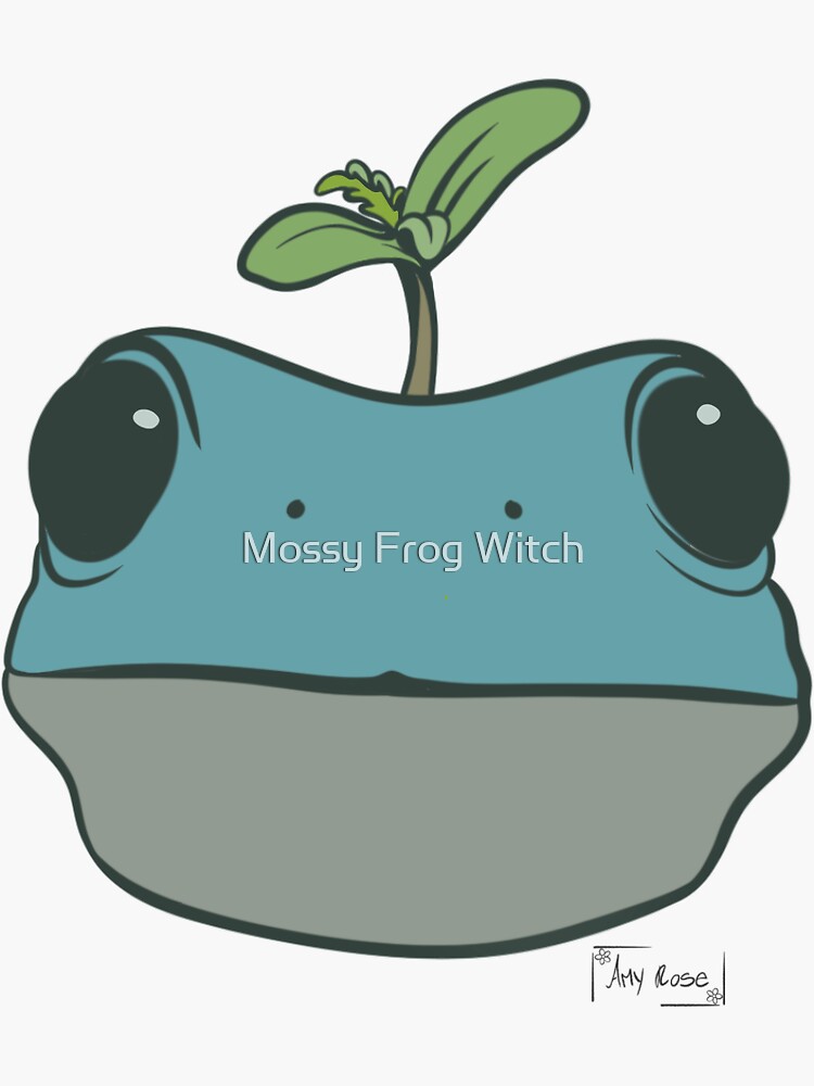 "Sprout-Frog" Sticker for Sale by Amy-Rose-Art | Redbubble