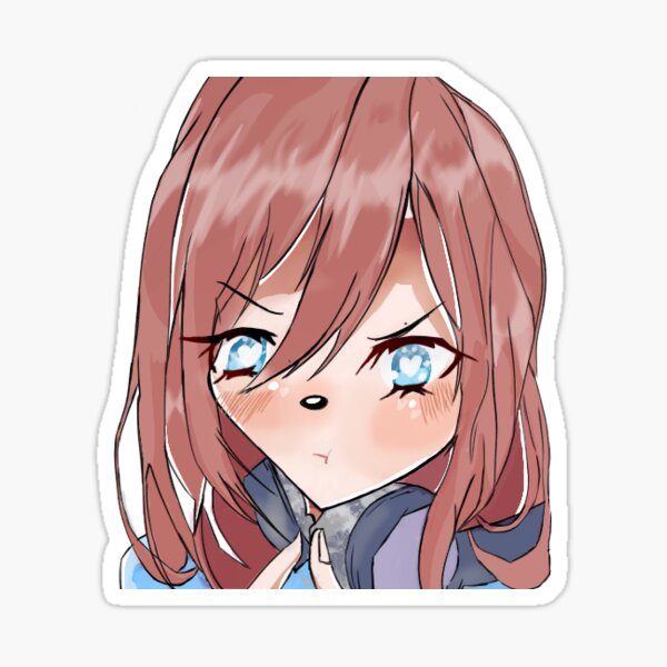 "Glum Miku" Sticker for Sale by izelestia | Redbubble