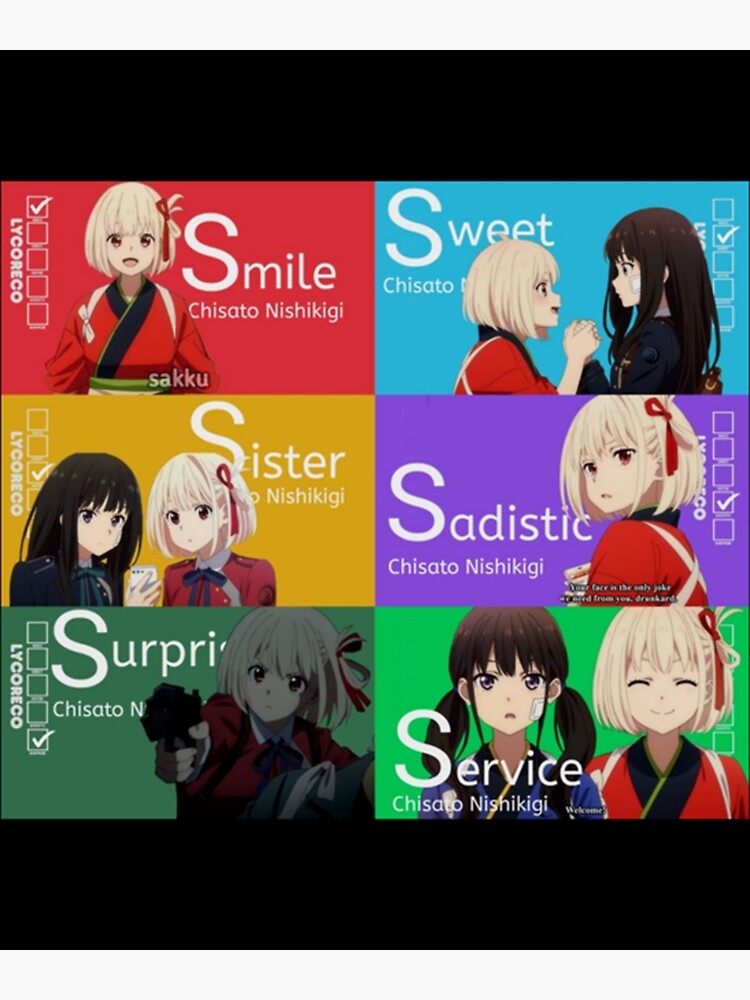 "Lycoris Recoil Characters " Art Print for Sale by JuniorCharm | Redbubble