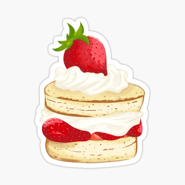 "Strawberry Shortcake" Sticker for Sale by VincentVanCo | Redbubble