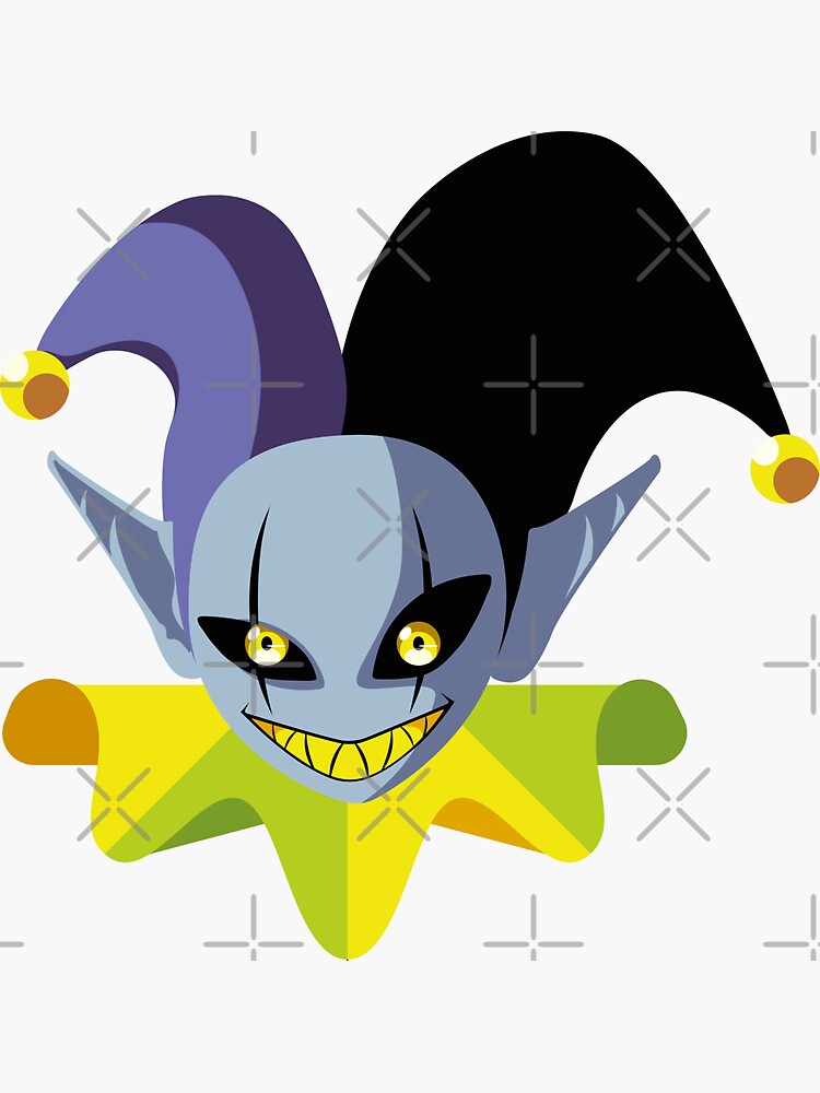 "Jevil from Deltarune Chapter 1" Sticker for Sale by HolyAnt | Redbubble