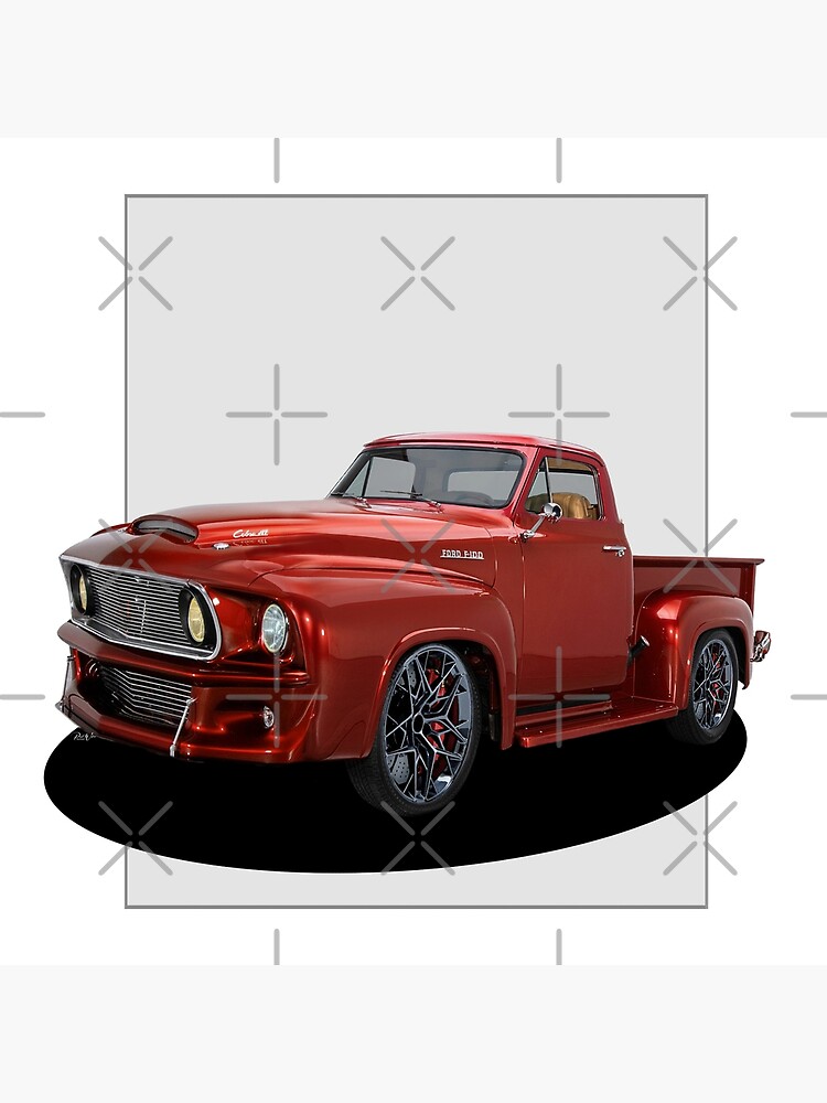 "1969 Ford Mustang Front End and 1953 Ford F100 Cab and Rear End" Art ...