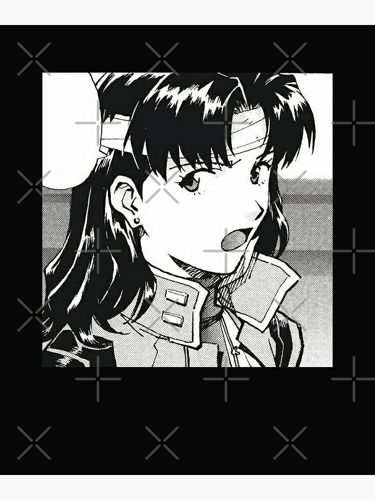 "Misato Katsuragi | Evangelion Cool Anime peeker Sticker" Art Print for ...