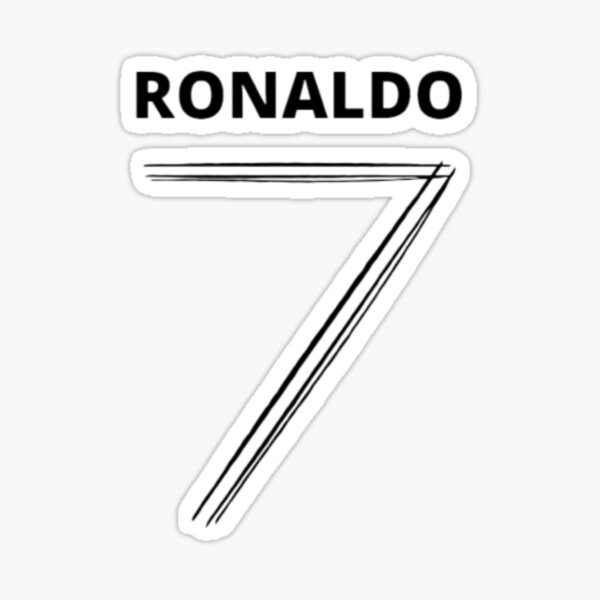 "Cristiano Ronaldo 7 " Sticker for Sale by Hajat12 | Redbubble