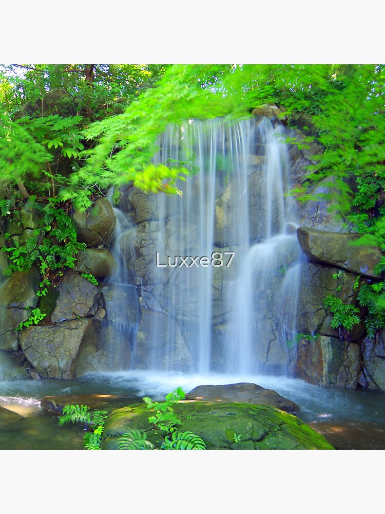 "Cute Landscape of Waterfall" Sticker for Sale by Luxxe87 | Redbubble