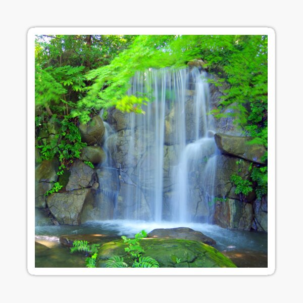 "Cute Landscape of Waterfall" Sticker for Sale by Luxxe87 | Redbubble