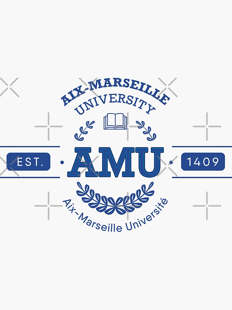 "Aix-Marseille University (AMU)" Sticker for Sale by artadon | Redbubble