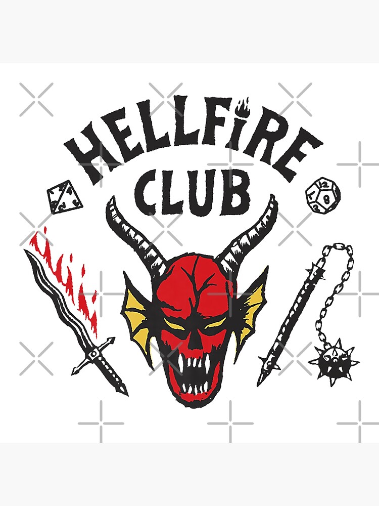 Coussin de sol « Stranger Things 4 Hellfire Club HFC Blocks - Stranger ...