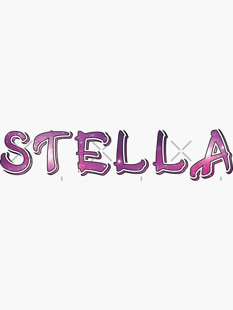 "STELLA Name II - My name is STELLA - typography name - Galaxy Vibe ...