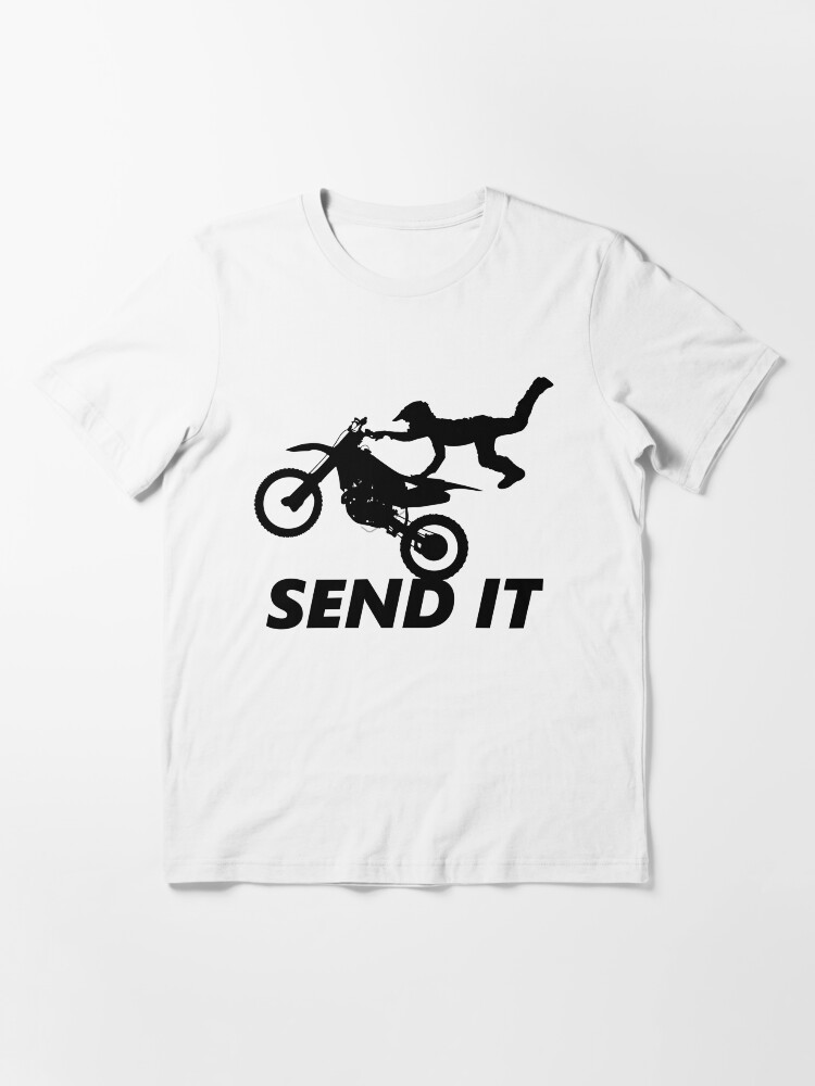 "Motorcycle Send It" T-shirt for Sale by cmartin7897 | Redbubble ...