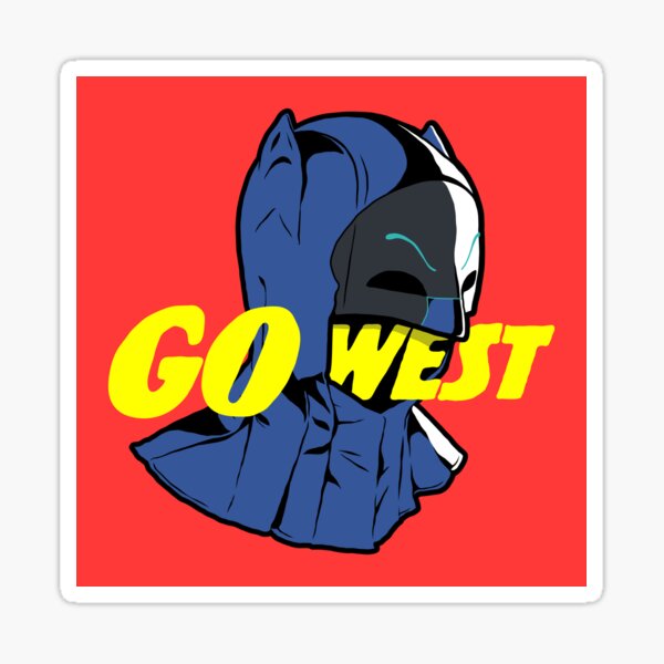 "Go West" Sticker by butcherbilly | Redbubble
