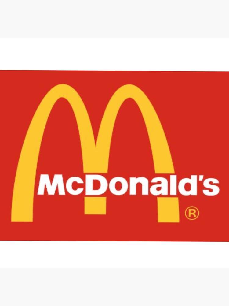 "McDonald's logo" Sticker for Sale by Baddiebby | Redbubble