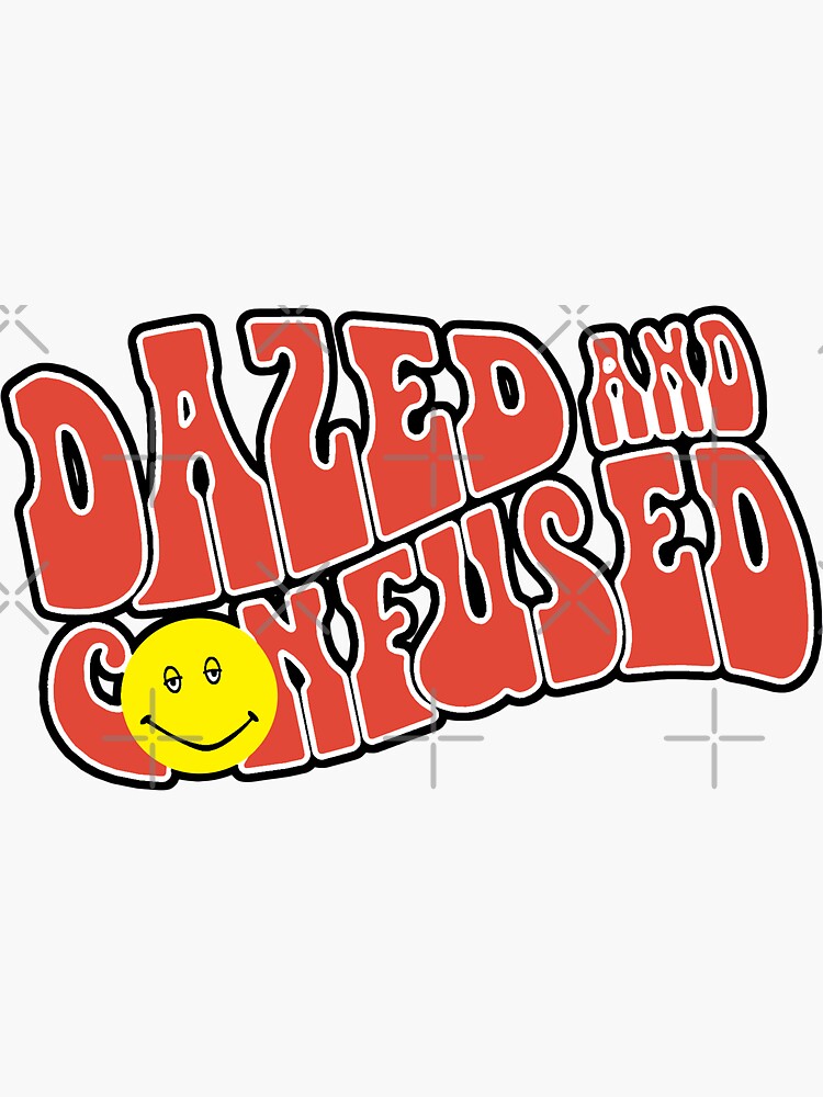 "red dazed with yellow smile face" Sticker for Sale by siomaymrza ...