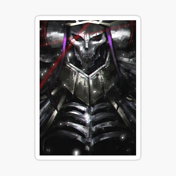 "Ainz Ooal Gown Overlord Artwork For Otaku" Sticker for Sale by roycool ...