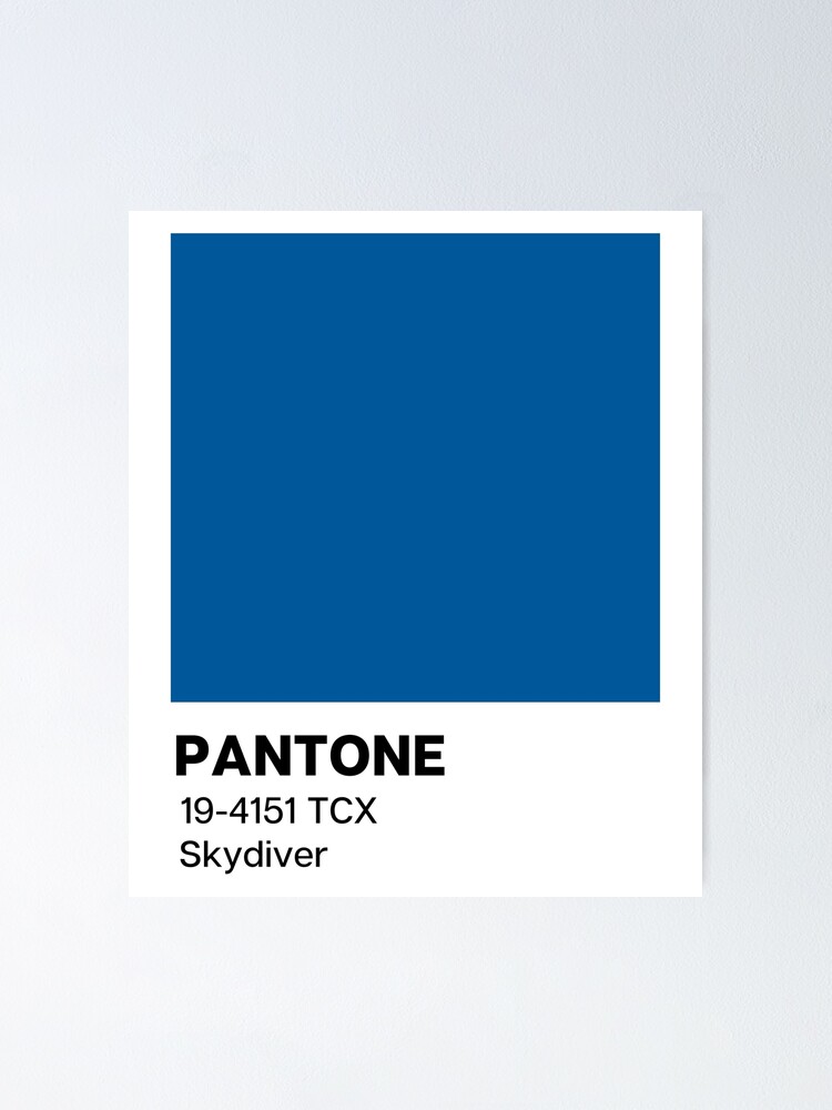 "Pantone Skydiver" Poster for Sale by piastrelli | Redbubble