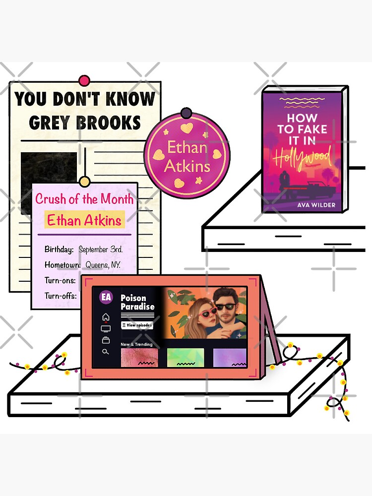 "How To Fake It In Hollywood - Ava Wilder" Poster for Sale by bookshelfsketch | Redbubble