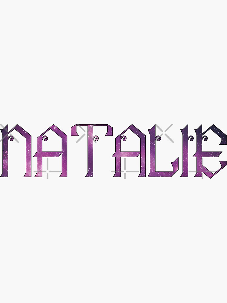 "NATALIE Name I - My name is NATALIE - typography name - Galaxy Vibe ...