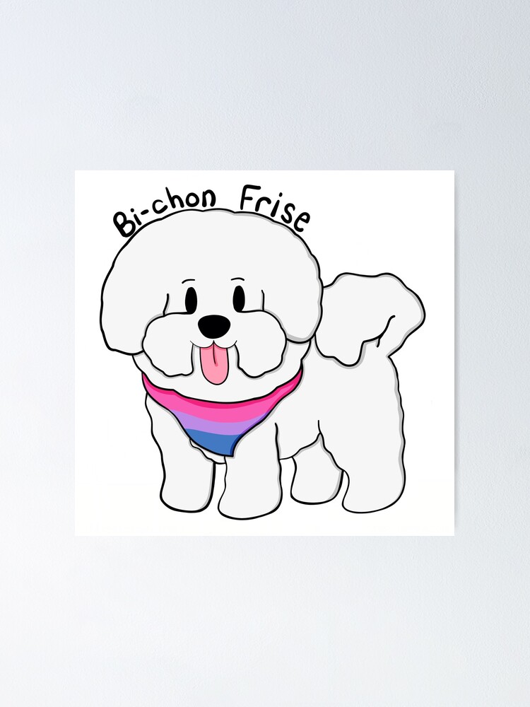 "Bi-chon Frise" Poster for Sale by helloworlditse | Redbubble