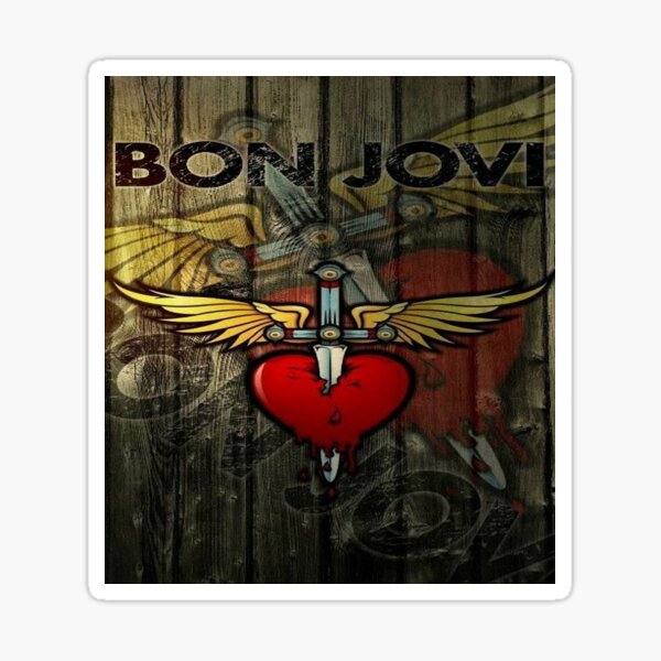"Bon Jovi" Sticker for Sale by Teixeira224 | Redbubble