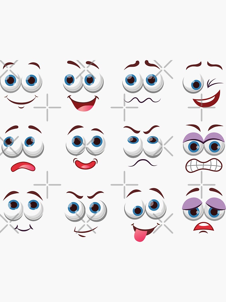 "Random Emoji Sticker Pack (12) Sticker" Sticker for Sale by ...