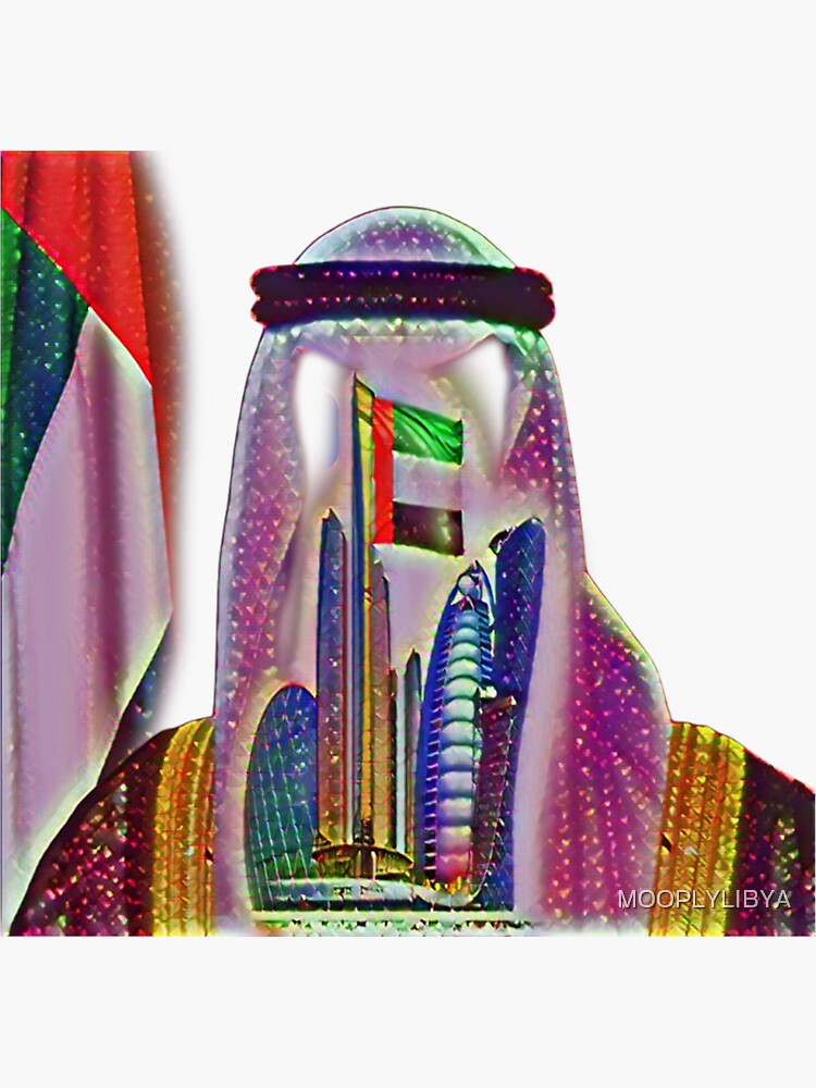 "الامارات العربيه ،the uae" Sticker for Sale by MOOPLYLIBYA | Redbubble