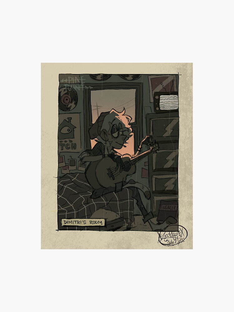 "Dimitri's Room (Pine point)" Sticker for Sale by Zeddyzi | Redbubble