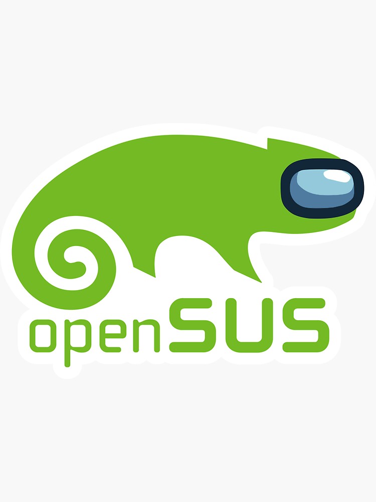 "OpenSUS Linux Logo Among Us" Sticker for Sale by tildica | Redbubble