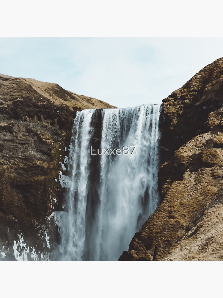 "Most Stunning Waterfall " Sticker for Sale by Luxxe87 | Redbubble