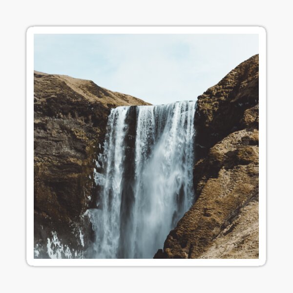 "Most Stunning Waterfall " Sticker for Sale by Luxxe87 | Redbubble