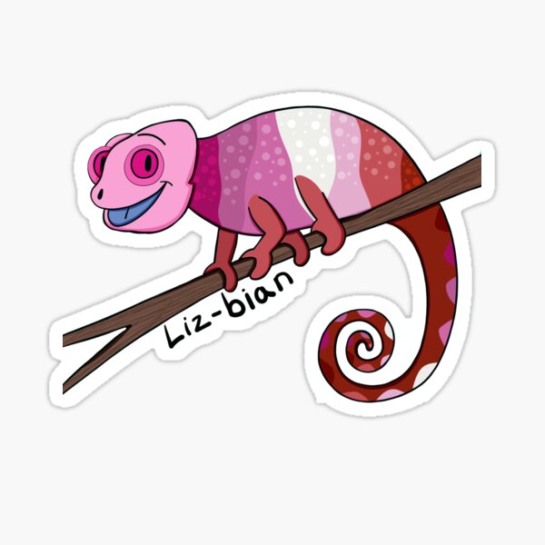 "Liz-bian" Sticker by helloworlditse | Redbubble