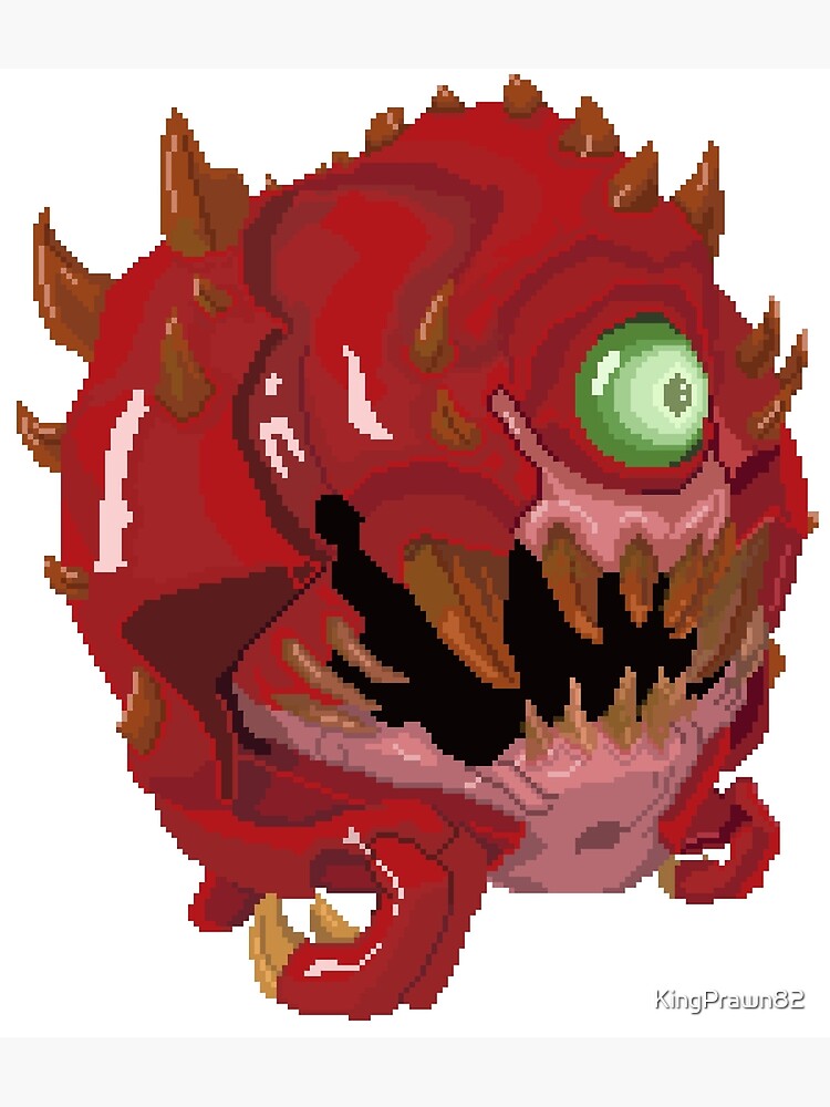 "Cacodemon Pixel Sprite" Poster for Sale by KingPrawn82 | Redbubble