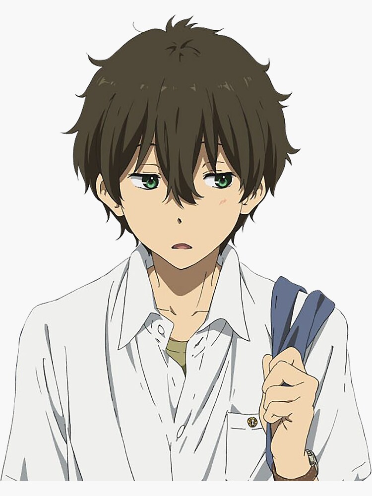 "Oreki Houtarou (Hyouka)" Sticker for Sale by kawaiicrossing | Redbubble