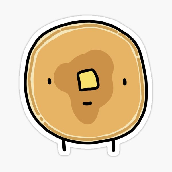 "Buttermilk Pancake Doodle" Sticker for Sale by maxfroh | Redbubble