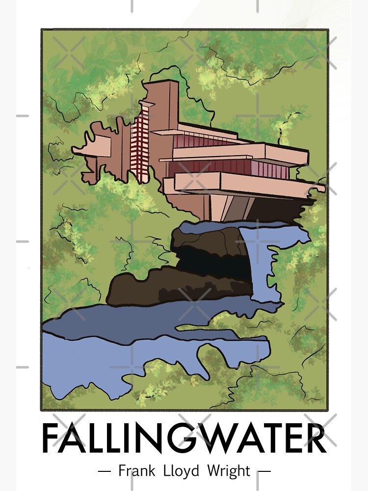 "Fallingwater" Sticker for Sale by StargirlWares | Redbubble