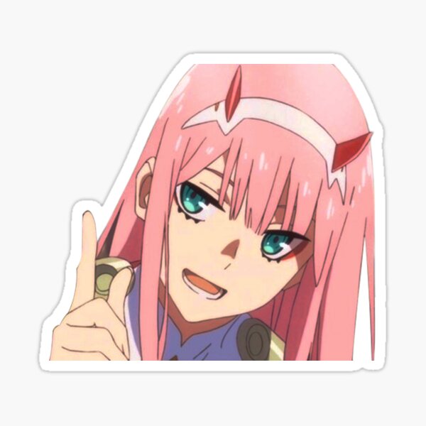 "Cute Zero Two " Sticker for Sale by animehani | Redbubble