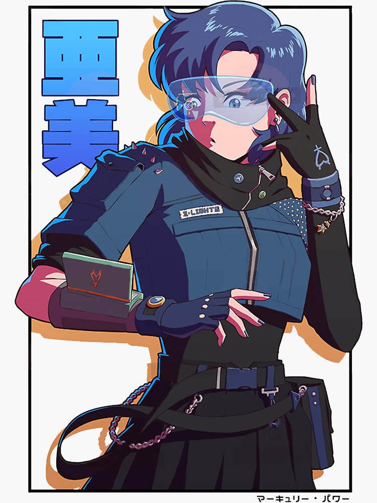 "Ami Mizuno" Sticker for Sale by Anime-Lov3rs | Redbubble