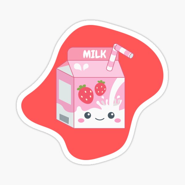 "Cartoon cute milk" Sticker for Sale by Blank02 | Redbubble