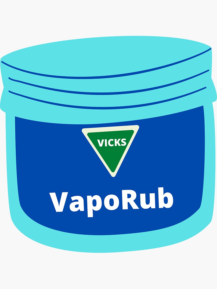 Pegatina for Sale con la obra «Vicks VapoRub» de MCPtheArtiste | Redbubble