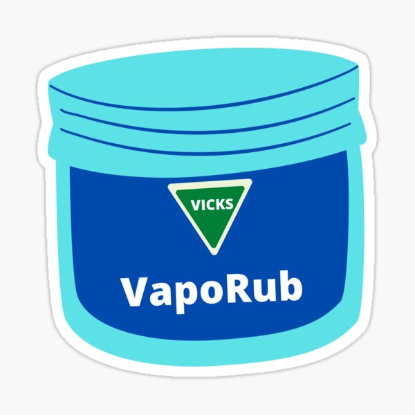 Pegatina for Sale con la obra «Vicks VapoRub» de MCPtheArtiste | Redbubble