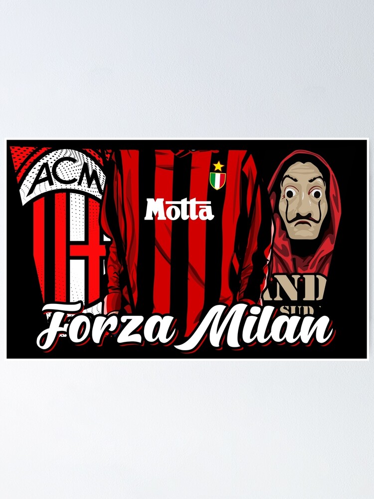 "Forza Milano" Poster for Sale by lounesartdessin | Redbubble