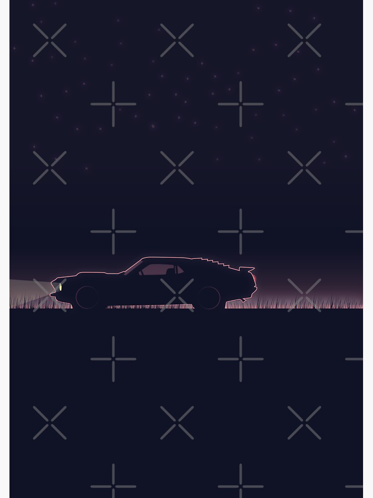 "Midnight in Ford Mustang Boss" Sticker for Sale by Wrofee | Redbubble