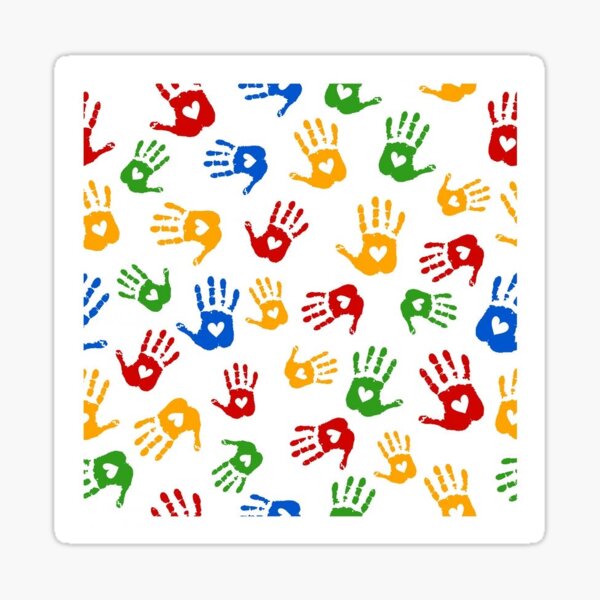 "Hi five" Sticker for Sale by Ganiart | Redbubble