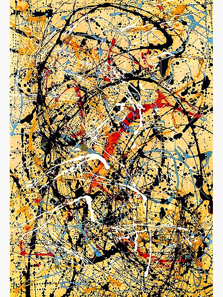 "Jackson Pollock" Sticker for Sale by itsmeart | Redbubble