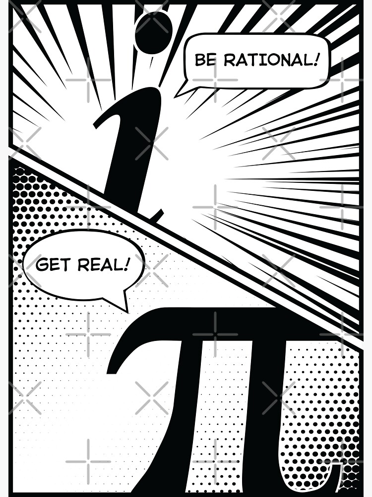 "Rational and real. Funny math manga" Sticker for Sale by SweetLog ...