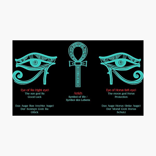 "Egyptian symbol of life - Eye of Ra - Eye of Horus - Egyptian God of ...