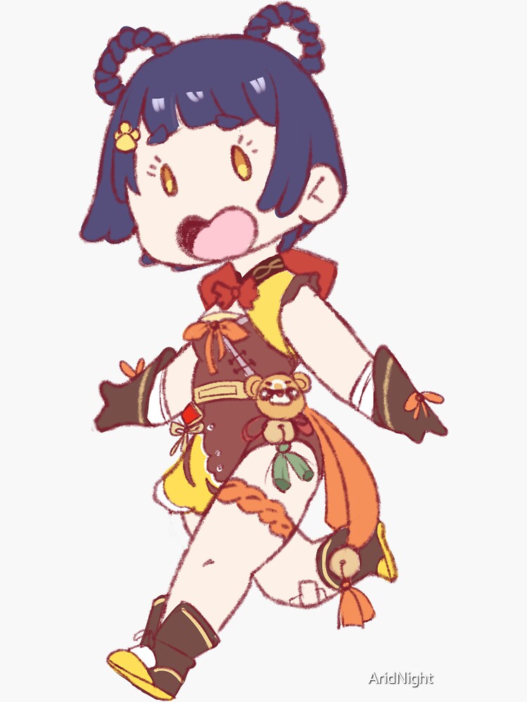 "Team sticker Xiangling" Sticker for Sale by AridNight | Redbubble