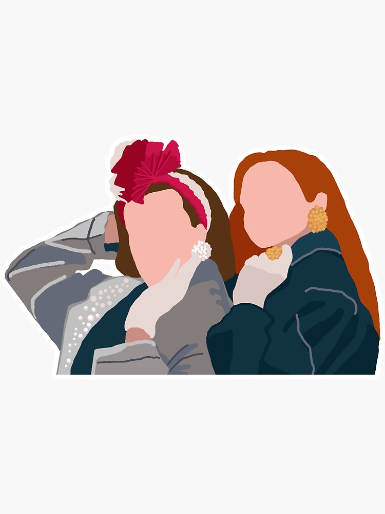 "millie + sadie" Sticker for Sale by limone1447 | Redbubble
