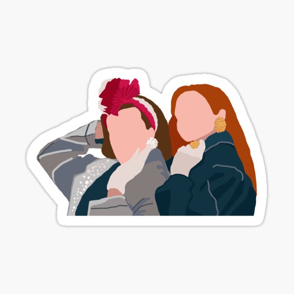 "millie + sadie" Sticker for Sale by limone1447 | Redbubble