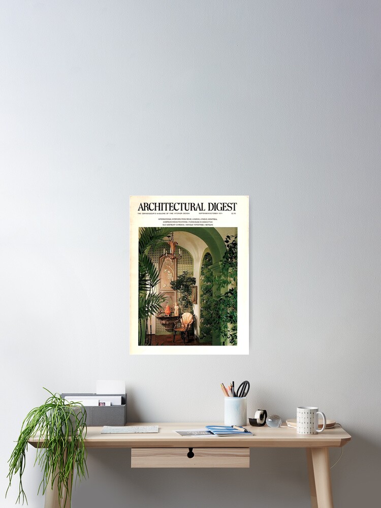 "archeitectural digest " Poster for Sale by timetodieoldman | Redbubble