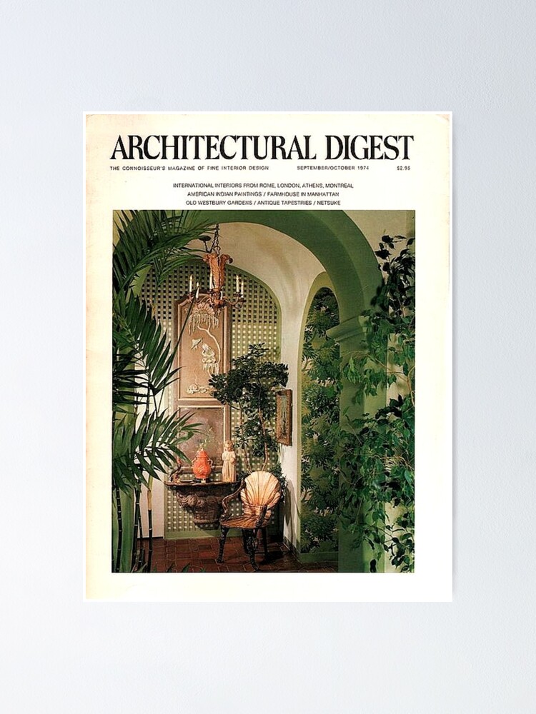 "archeitectural digest " Poster for Sale by timetodieoldman | Redbubble